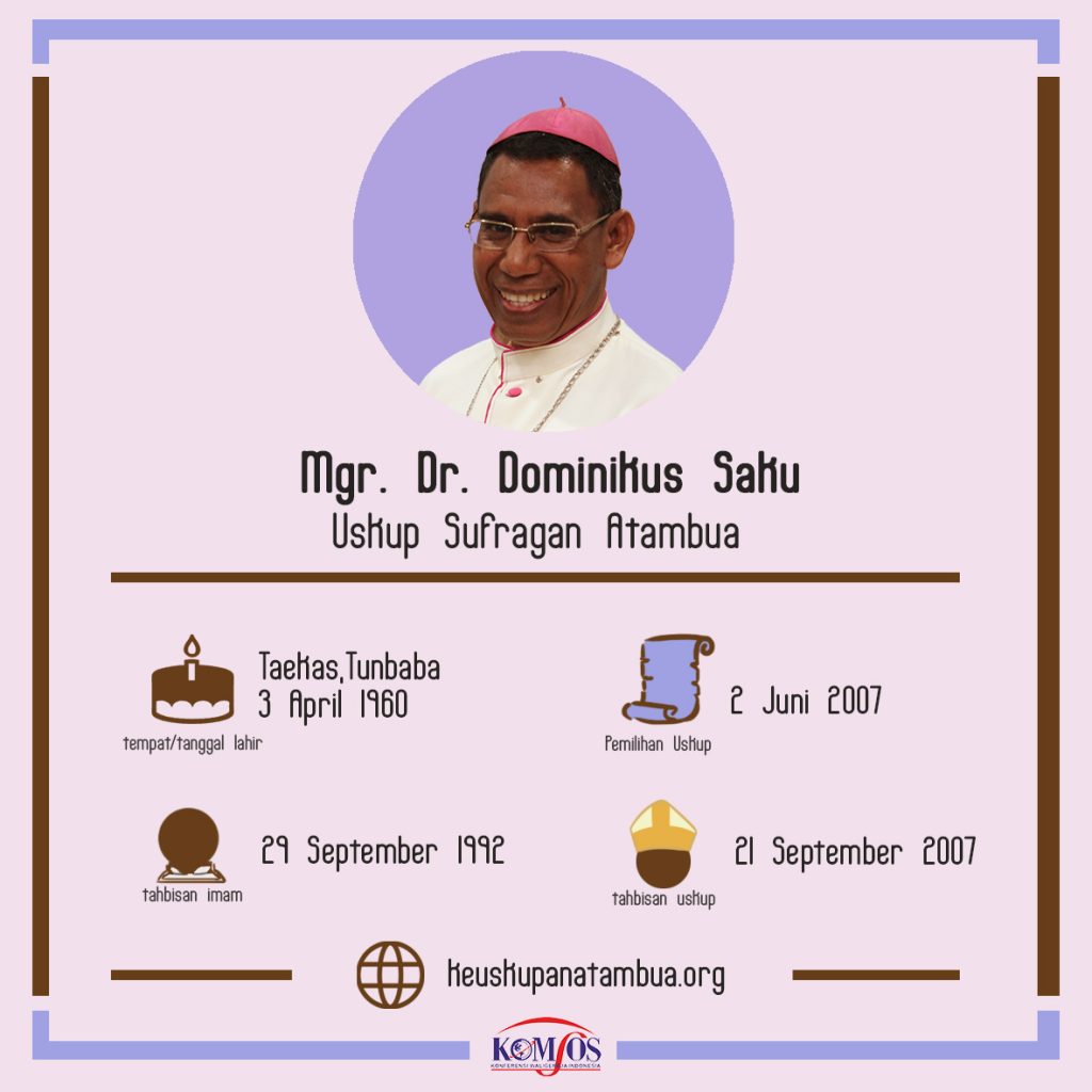 Profil Uskup: Mgr. Dr. Dominikus Saku | Mirifica News